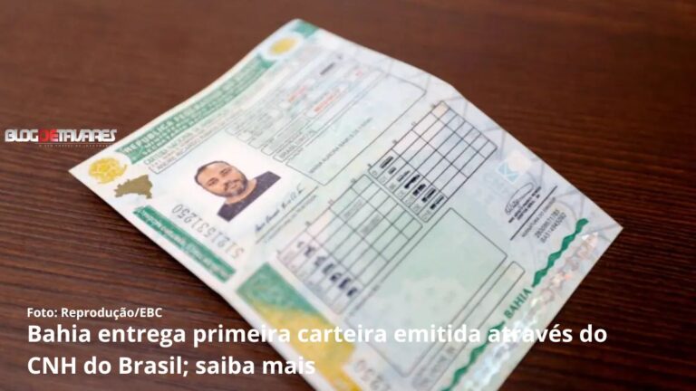 Bahia entrega primeira carteira emitida através do CNH do Brasil; saiba ...